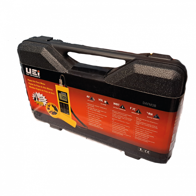 027-DAFM3B MEDIDOR DIGITAL DE FLUJO DE AIRE ANEMOMETRO – Gama Refacciones